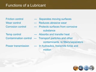 Oil Analysis Fundamentals Lubricant Condition Monitoring | PPTX
