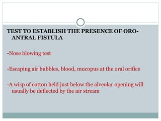 ORO ANTRAL COMMUNICATION(Dr.MANOJ KUMAR) | PPT