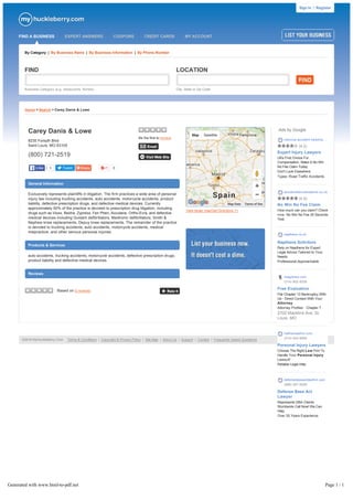 Carey Danis & Lowe | PDF | Injuries | Diseases and Conditions