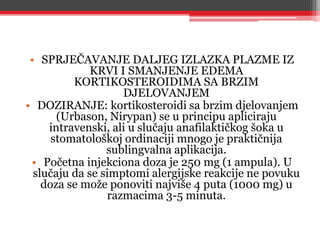 Anafilaktička reakcija i anafilaktički šok | PPTX
