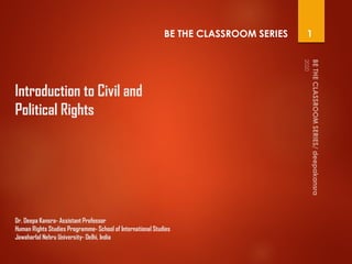 Introduction to Key Civil and Political Rights | PPT