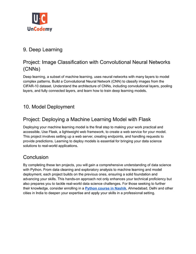 Data Science with Python: From Zero to Hero in 10 Projects | PDF | Technology & Computing