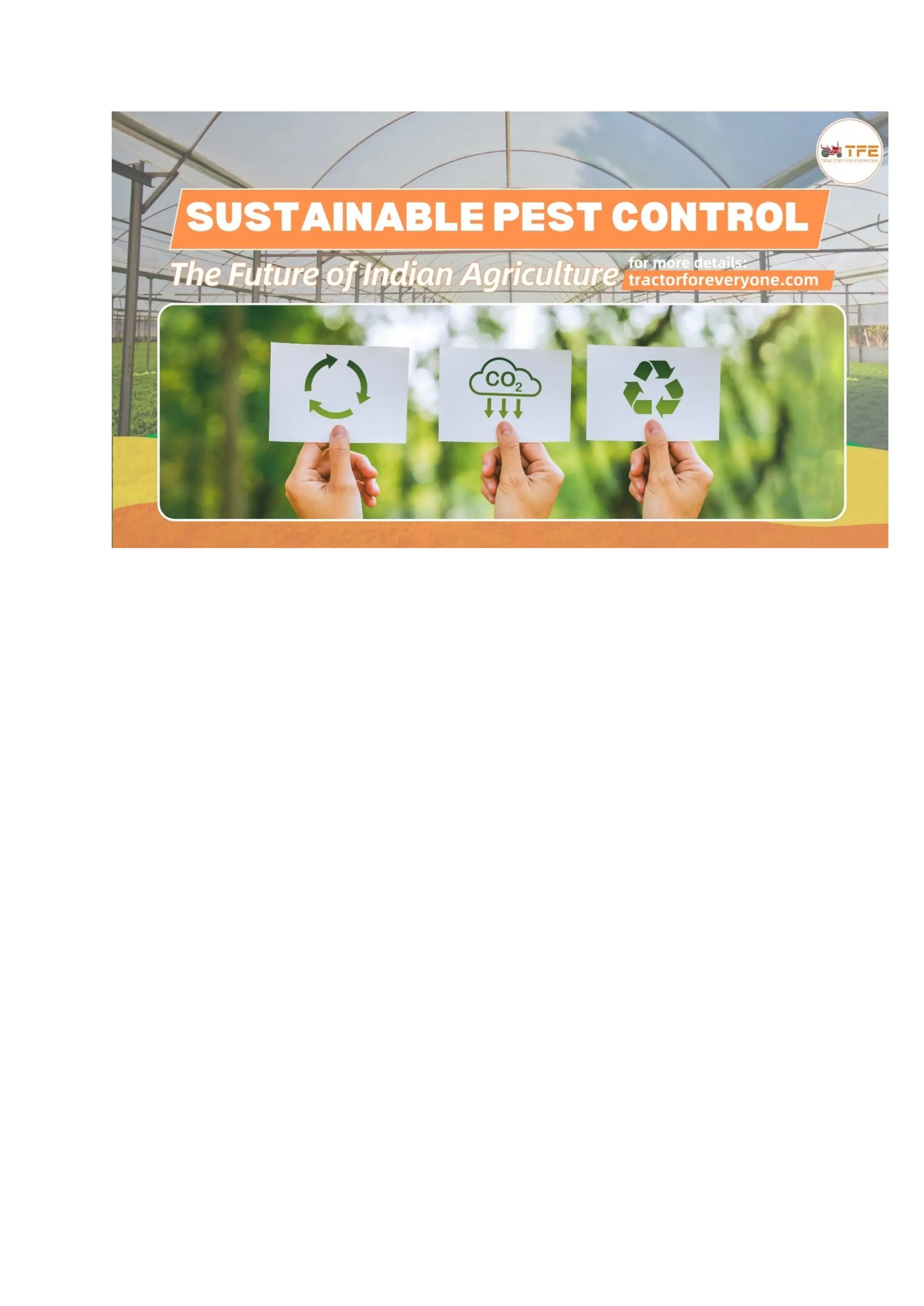 Sustainable Pest Control: The Future of Indian Agriculture. | PDF