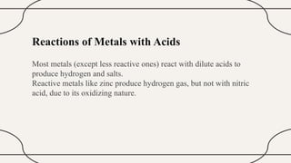 Notes by shobhit nirwan metals and non metals | PPT