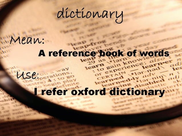 Root Word --> Dict | PPT