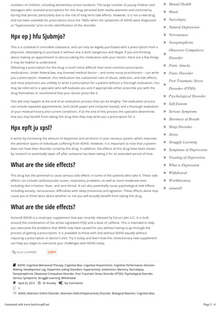 What is Ritalin? - Anxiety, Stress or ADHD - Get Xanaroll for ADHD or ...