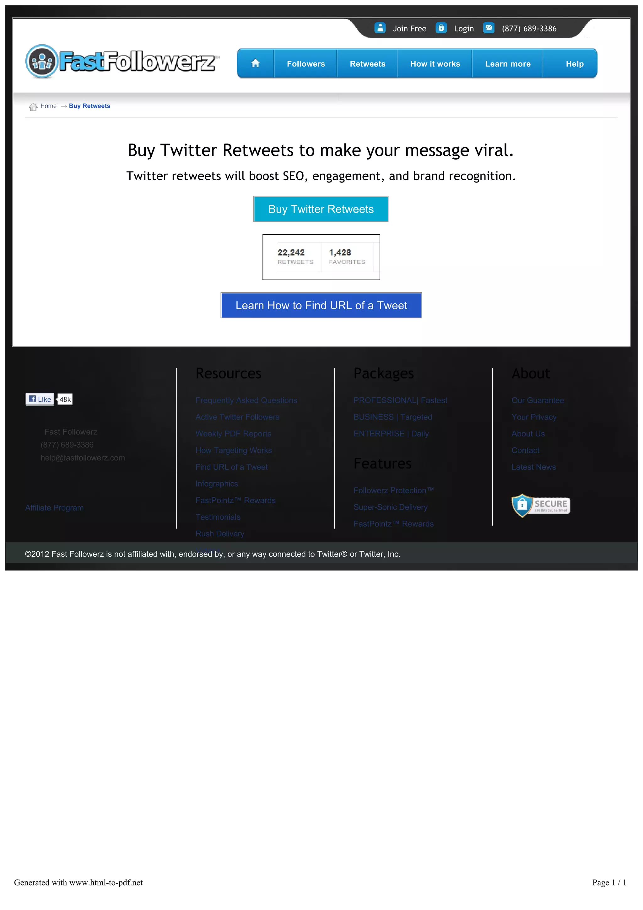 Buy Twitter Retweets | Fast Followerz | PDF