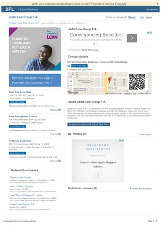 Jodat Law Group P.A. | PDF