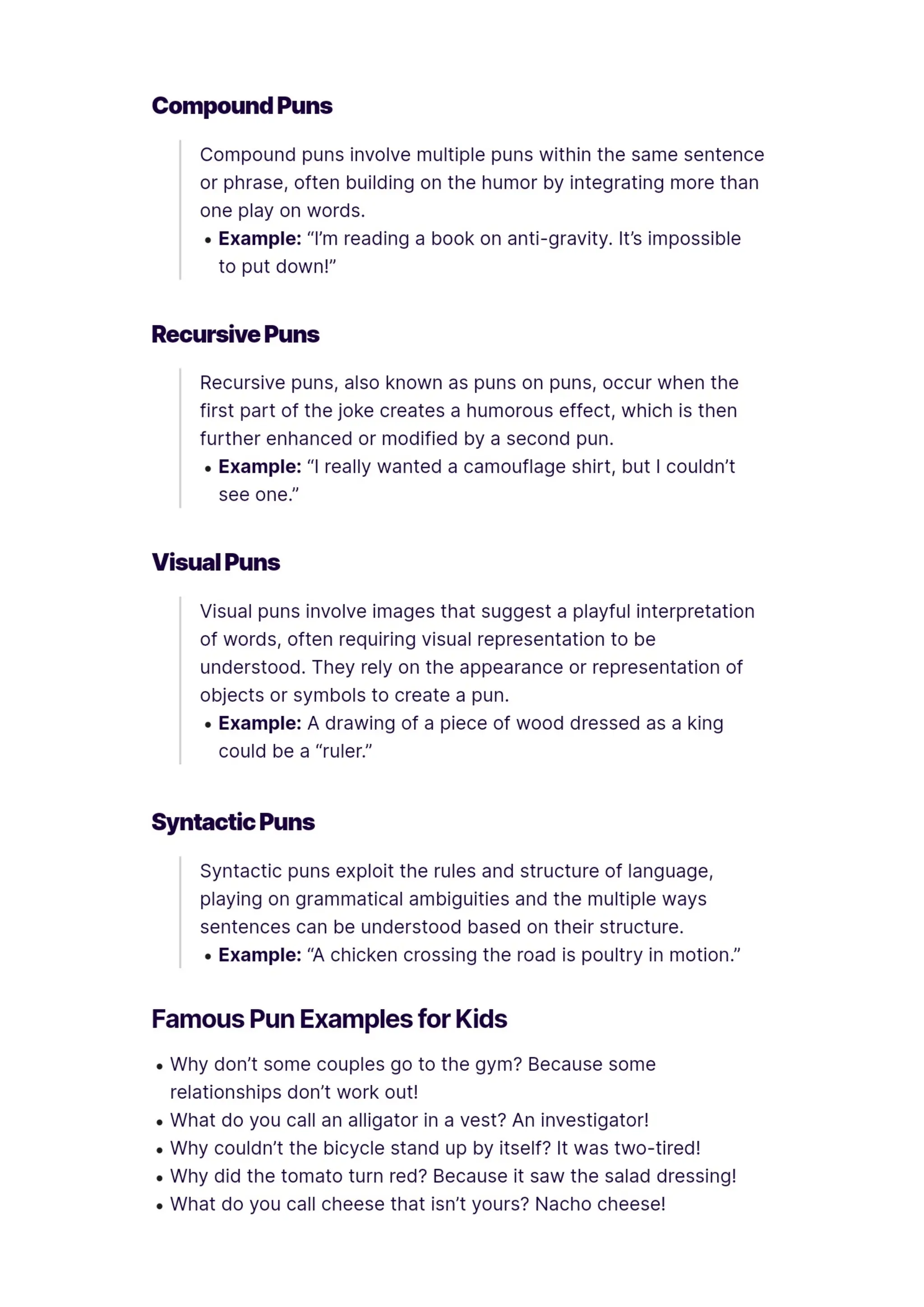 LITERARY TERMS IN ENGLISH - PUN SENTENCES | PDF