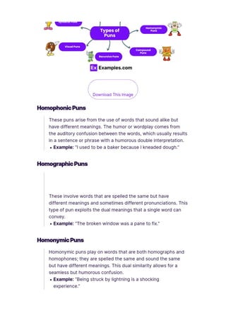 LITERARY TERMS IN ENGLISH - PUN SENTENCES | PDF