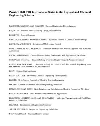 Analysis, Synthesis, and Design of Chemical Process | PDF
