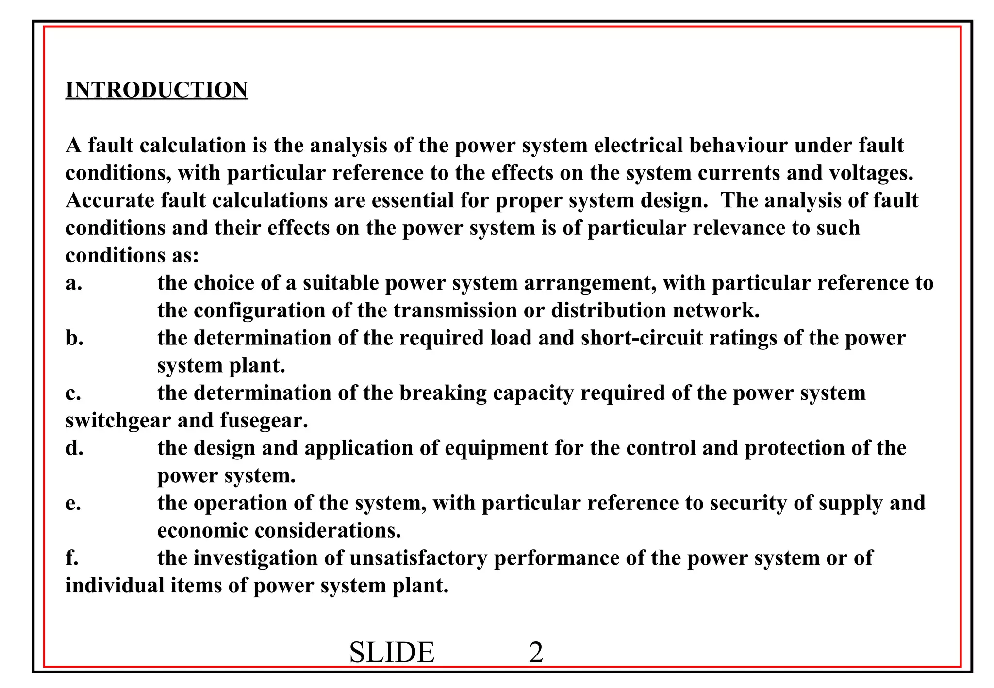 File 1 power system fault analysis | PPT