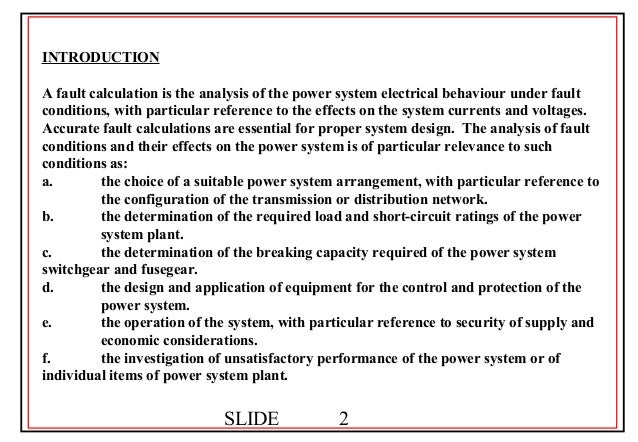 File 1 power system fault analysis File 1 power system fault analysis