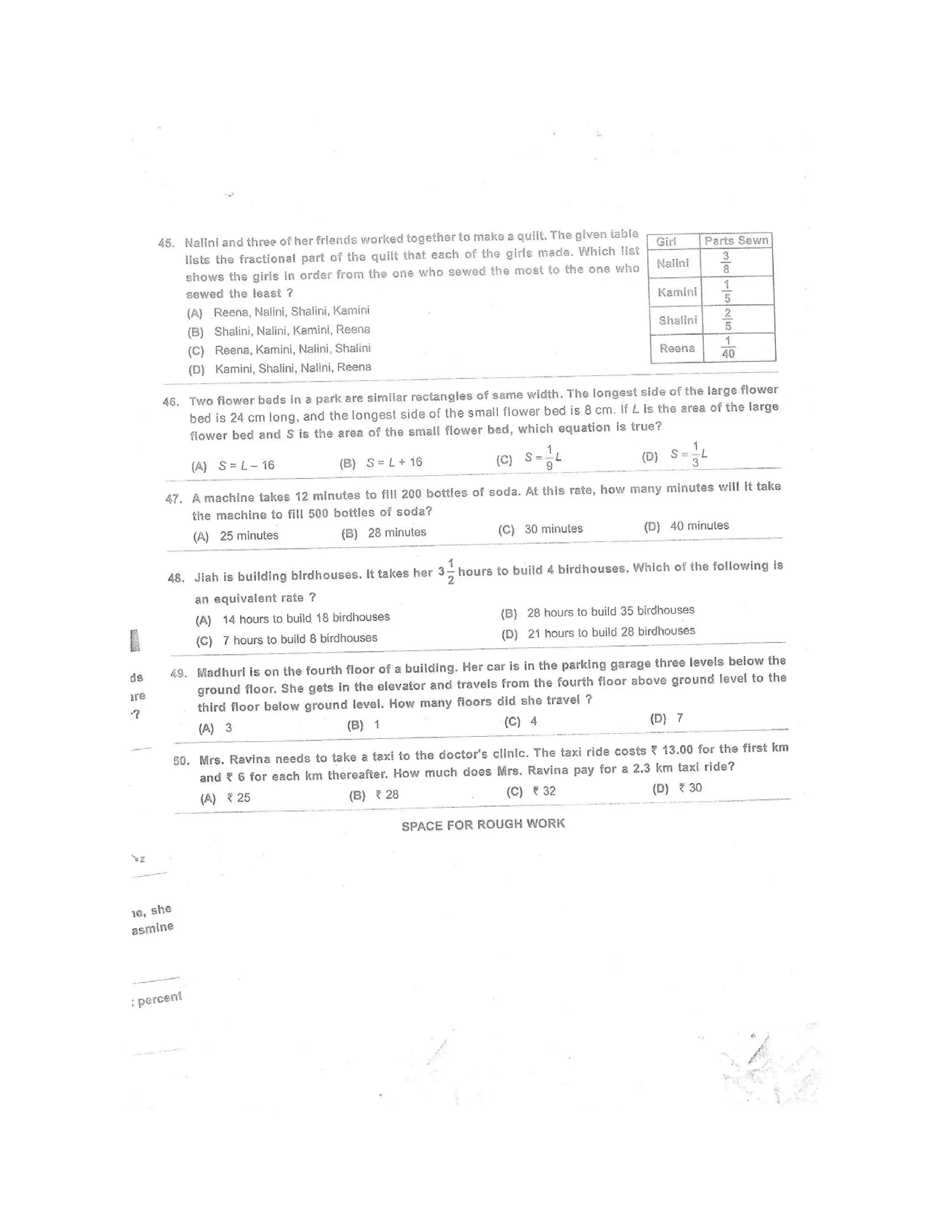 imo sample paper for classes 7 and 8 | PDF