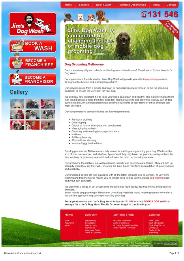 Dog Grooming Melbourne | PDF