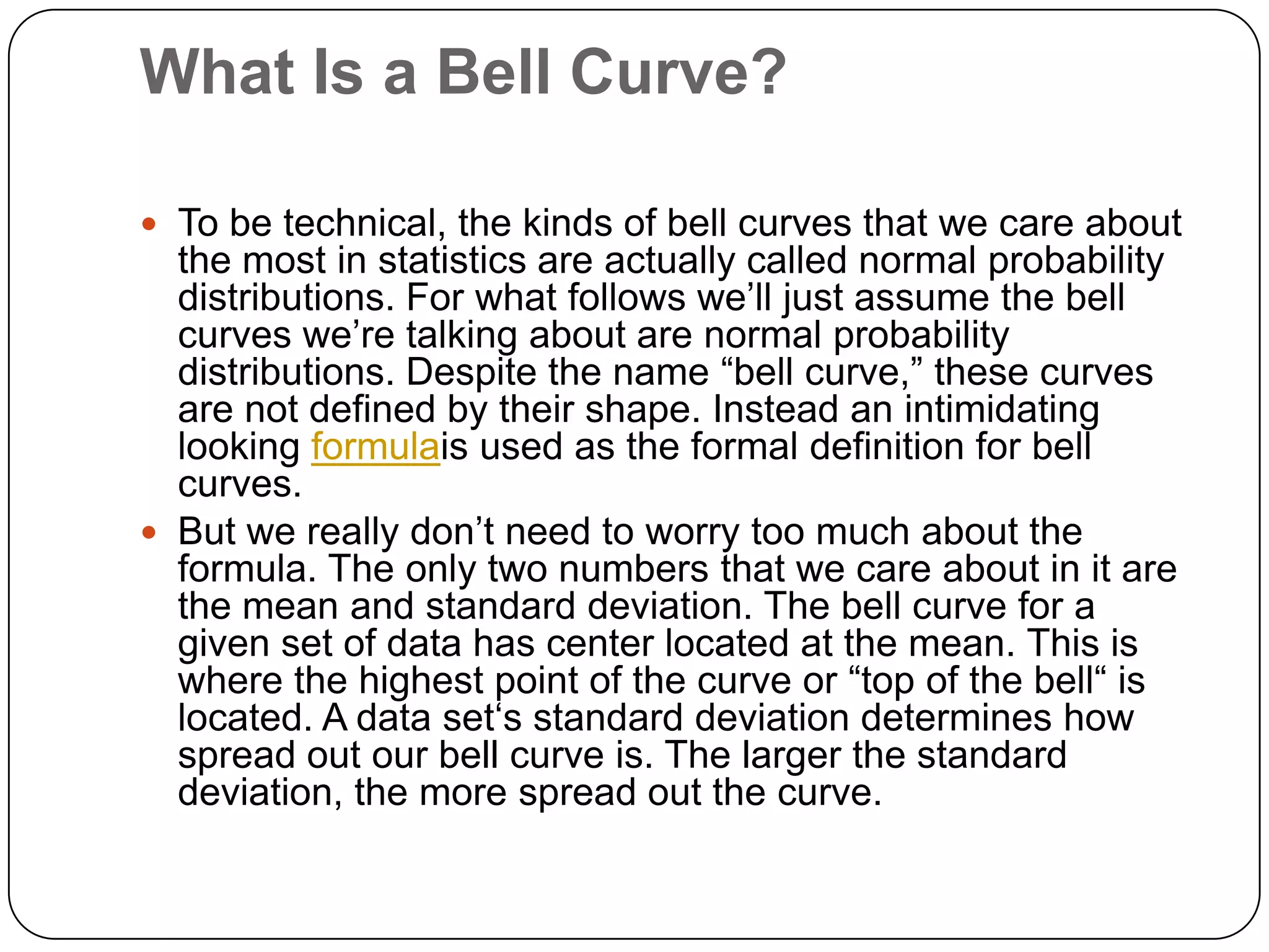 Introduction to Bell Shaped Curve | PPTX