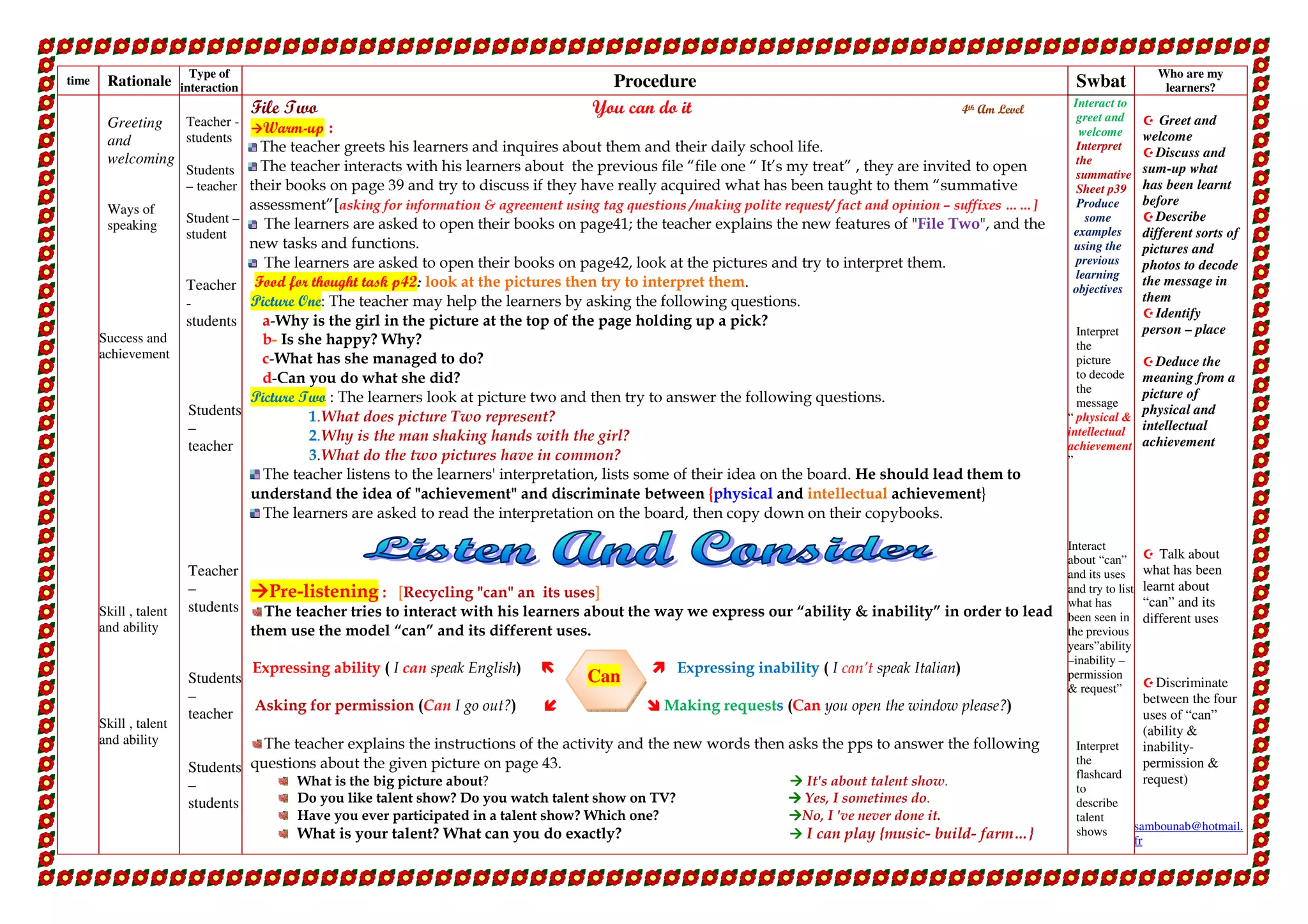 File 2 4 am- you can do it with atf & aef competencies and worksheets | PDF