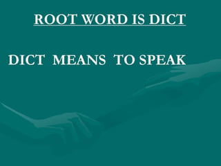 Root Word --> DICT | PDF