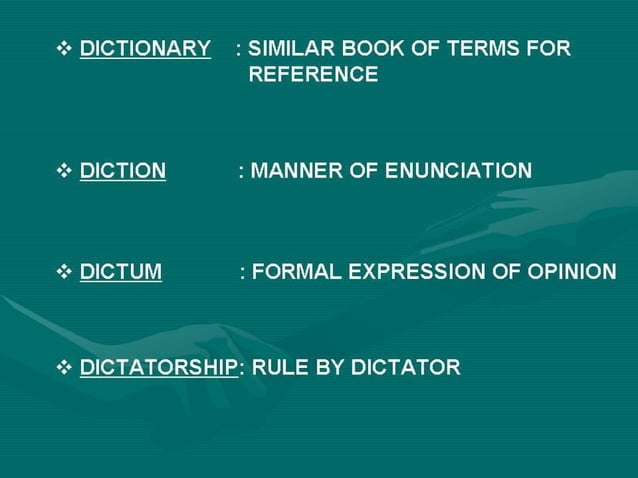 Root Word --> DICT | PDF