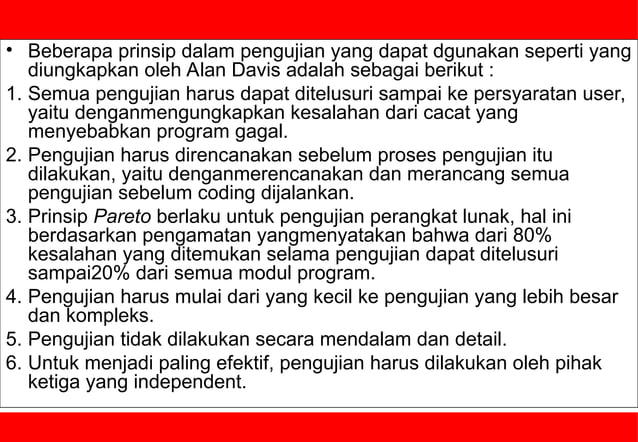 implementasi dan testing sistem informasi | PPT