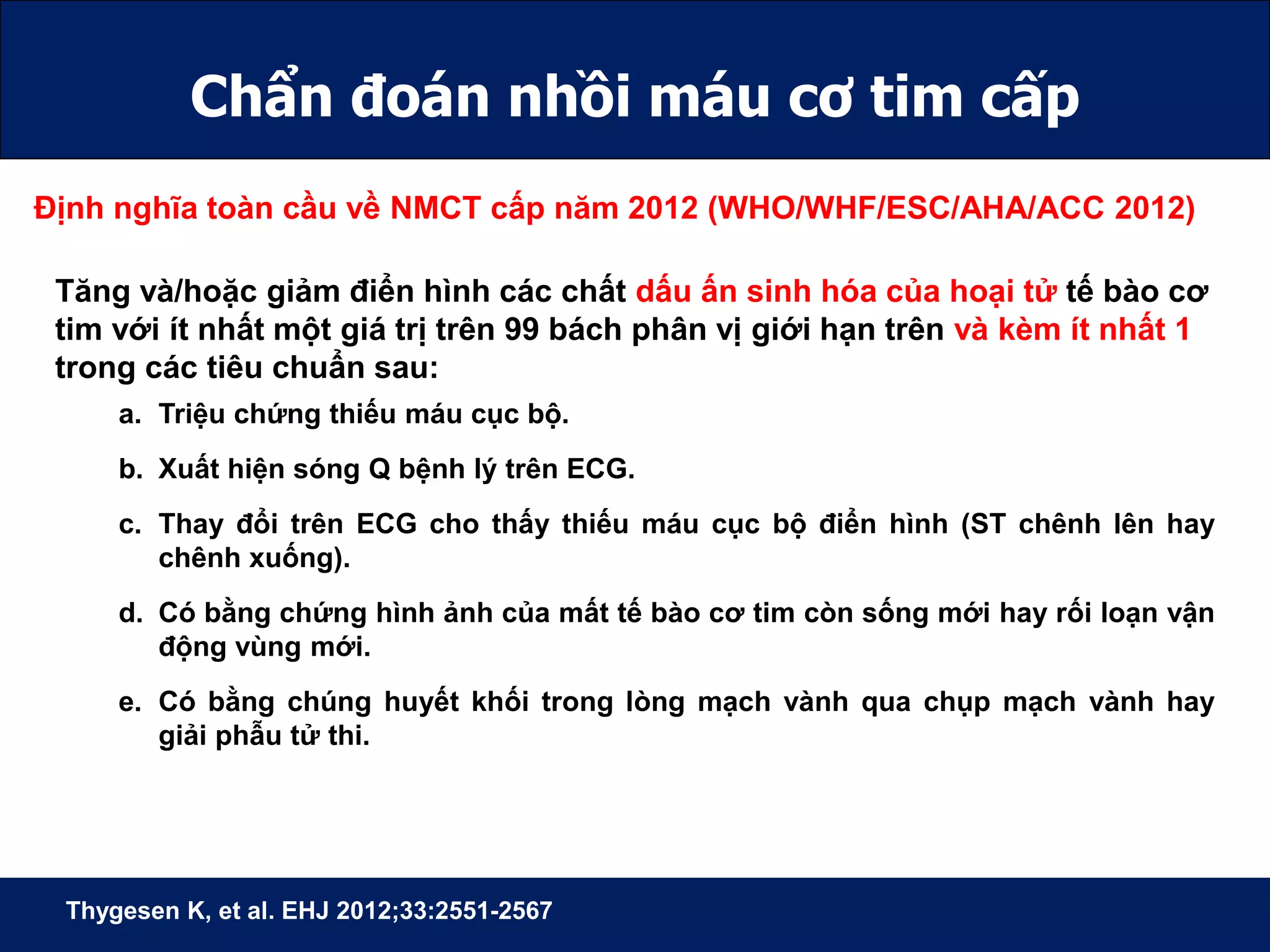 Chẩn đoán và điều trị NMCT | PDF