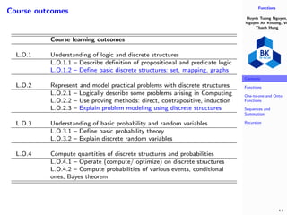 Functions - Discrete Structures for Computing - HCMUT | PPT