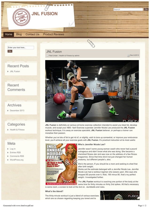 JNL Fusion | PDF | Bodybuilding | Sports