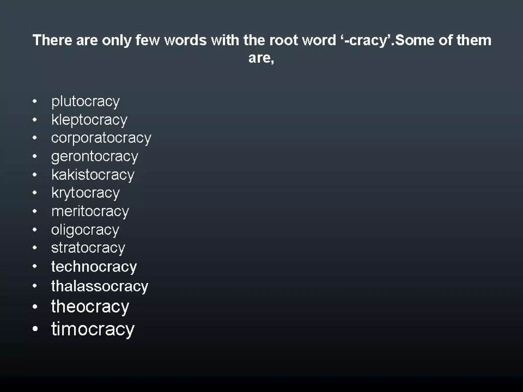 Root Word --> CRACY | PDF | Hinduism | Religion & Spirituality