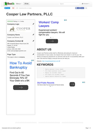 Cooper Law Partners, PLLC | PDF