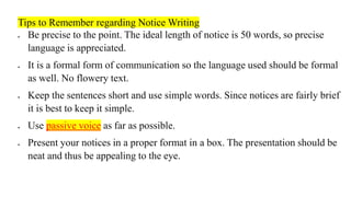 SSC Notice writing School Magazine Commitee | PPTX | Education