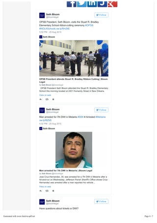 Attorney Seth Jeremy Bloom | PDF