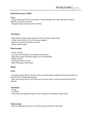 ESS Paper 1 Exam Paper Definitions | PDF