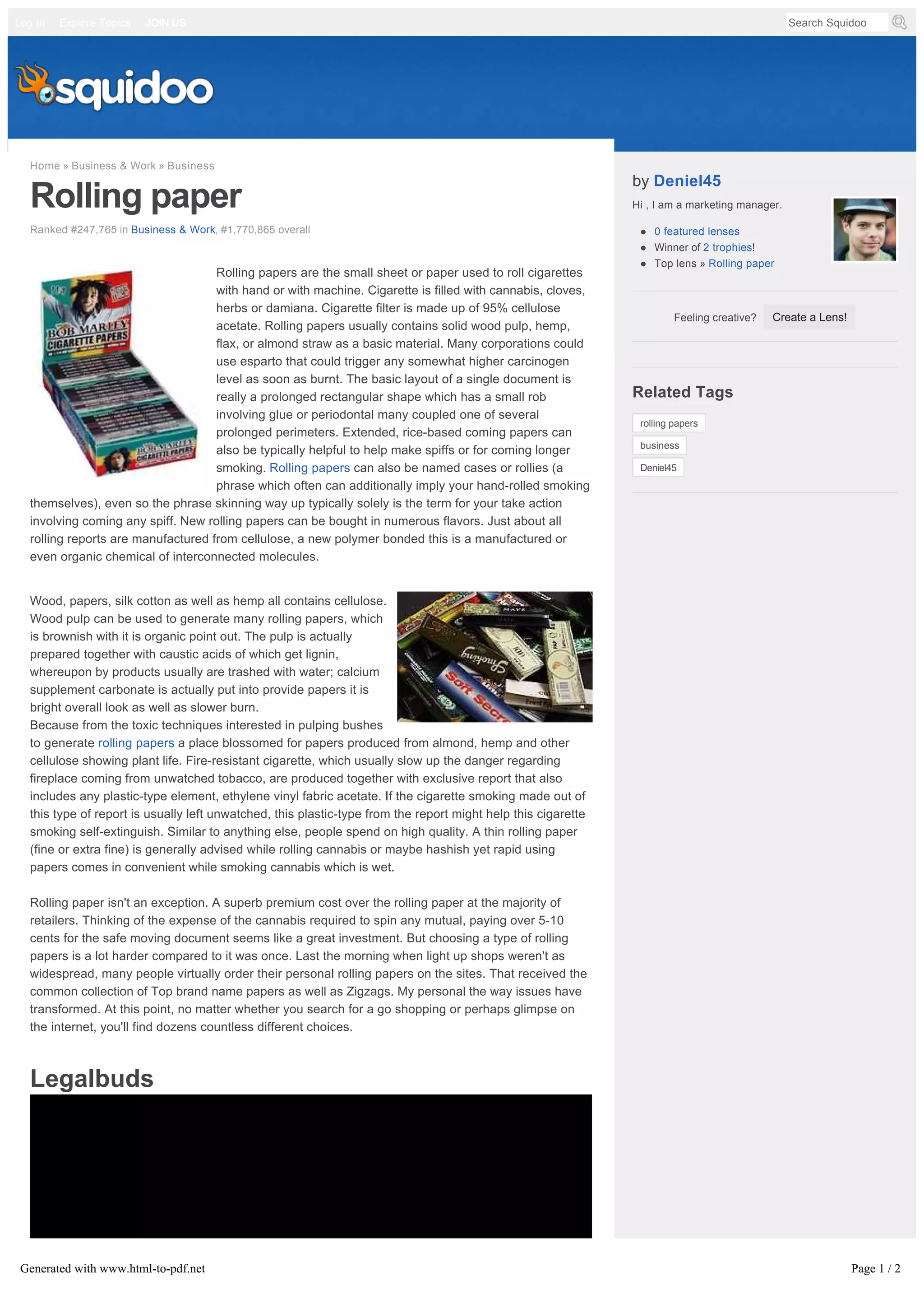 Rolling paper | PDF