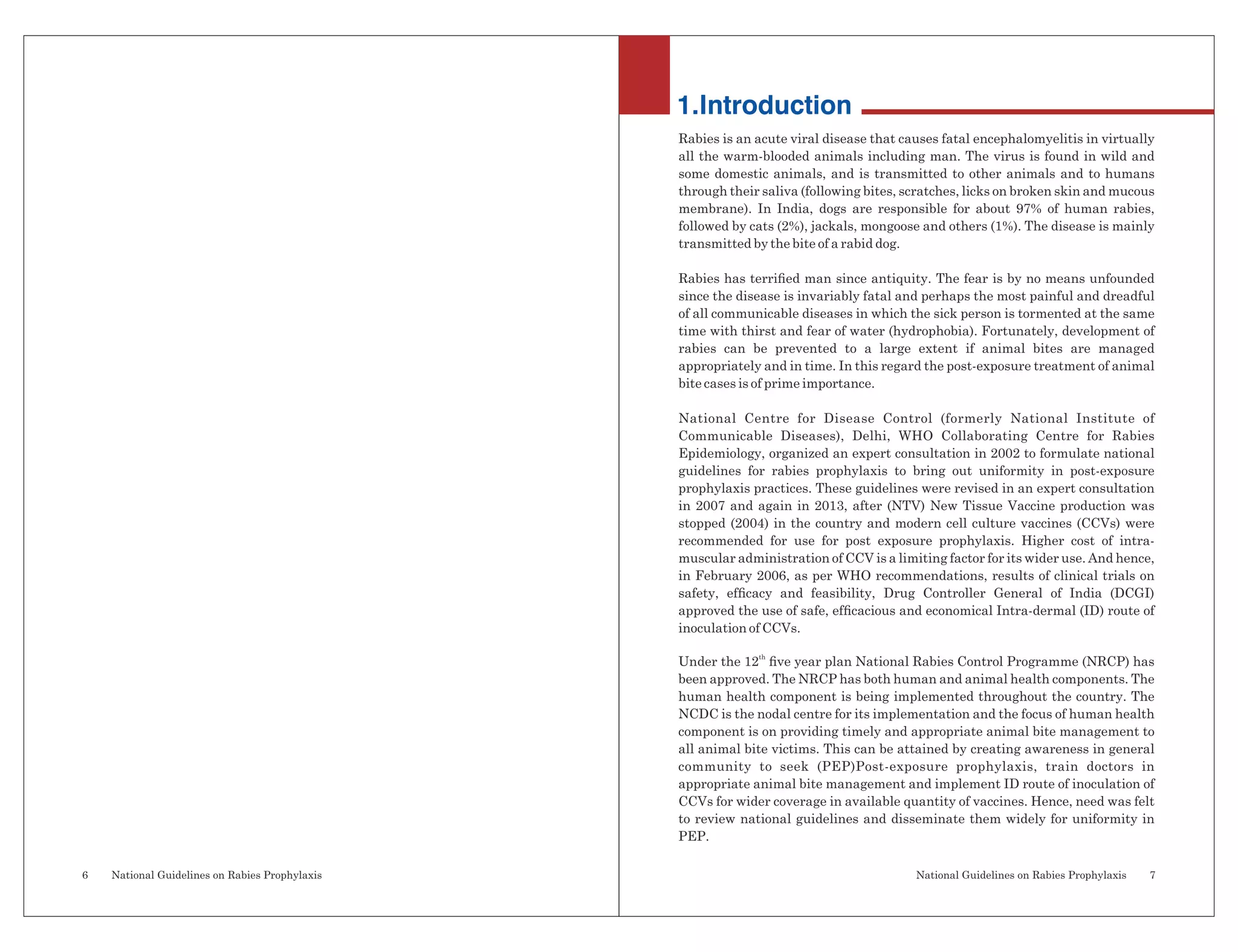 National rabies guidelines | PDF | Infectious Diseases | Diseases and ...