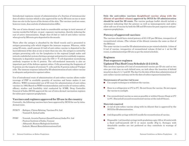 National rabies guidelines | PDF | Infectious Diseases | Diseases and ...