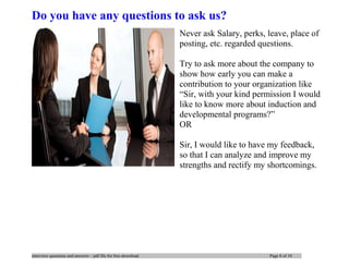 Abbott Laboratories interview questions and answers | DOC