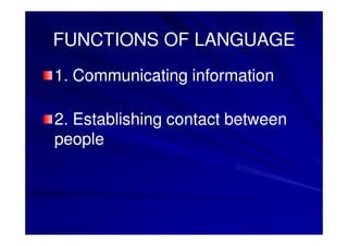 language and society | PPT