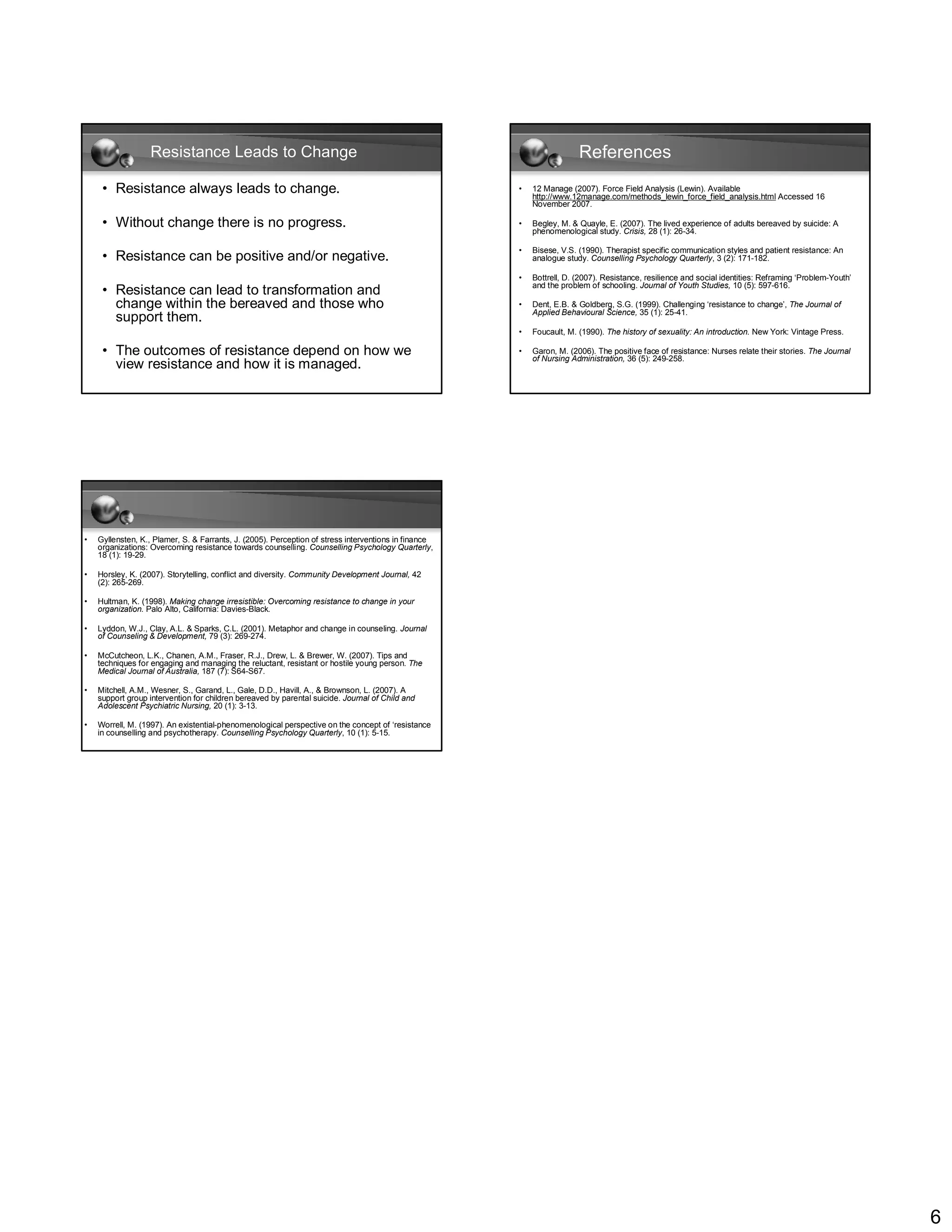 Working with Resistance and People Bereaved by Suicide | PDF