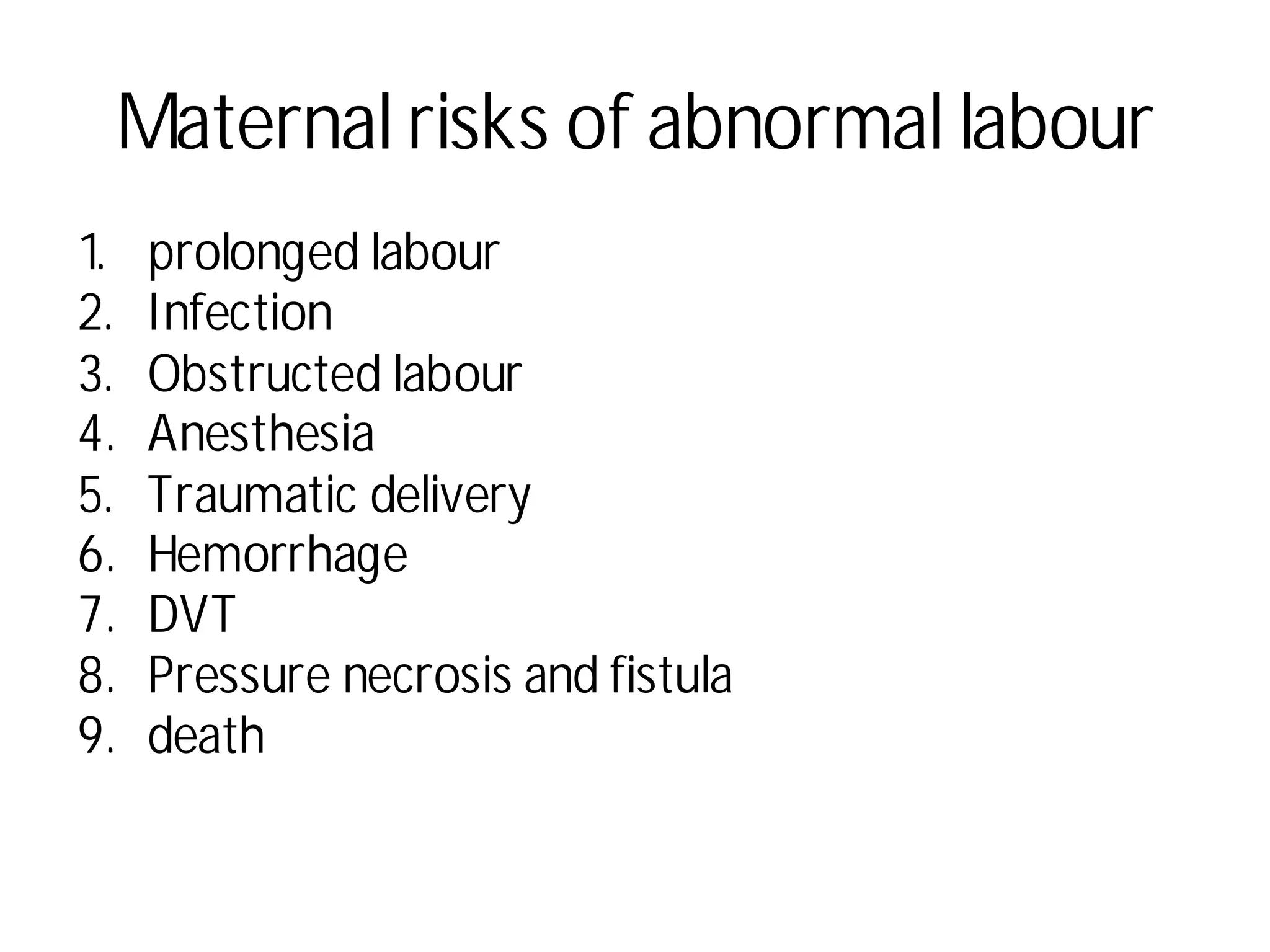 abnormal labour | PDF