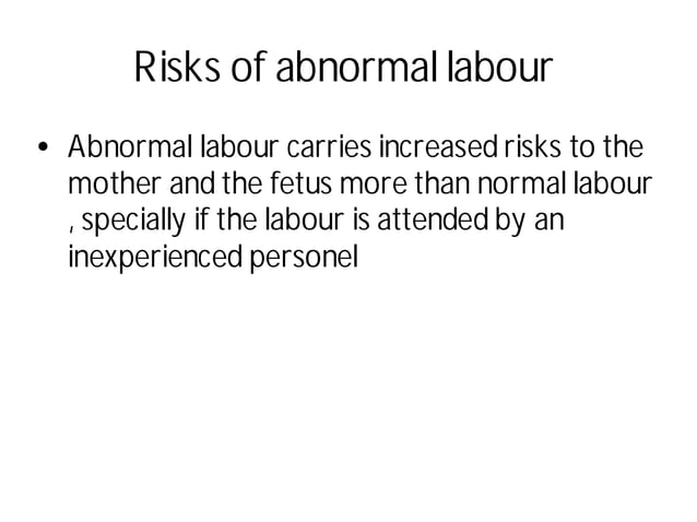 abnormal labour | PDF