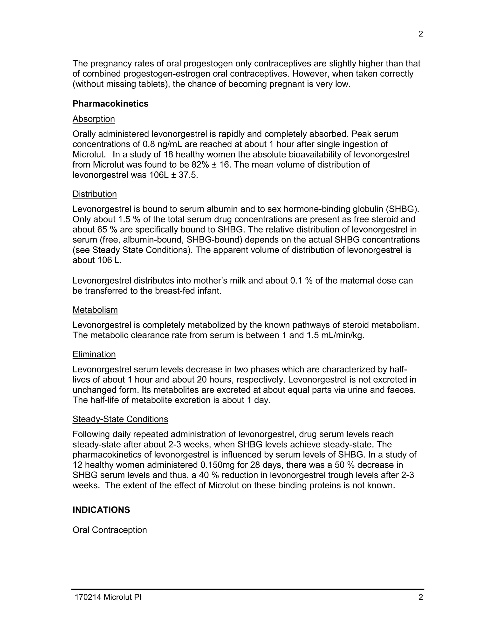 PRODUCT INFORMATION MICROLUT | PDF