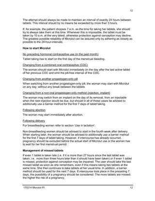 PRODUCT INFORMATION MICROLUT | PDF