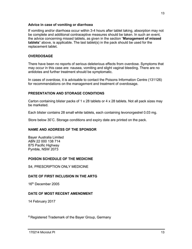 PRODUCT INFORMATION MICROLUT | PDF | Endocrine and Metabolic Diseases ...