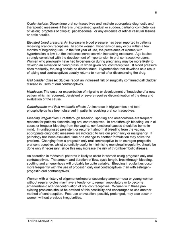 PRODUCT INFORMATION MICROLUT | PDF | Endocrine and Metabolic Diseases ...