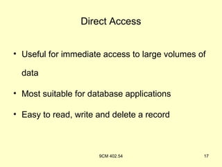 File access methods.54