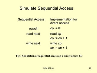 File access methods.54