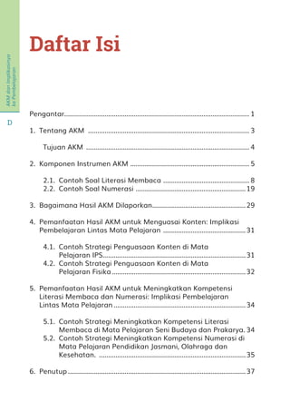 Asesmen Kompetensi Minimum dan Implikasi pada Pembelajaran | PDF