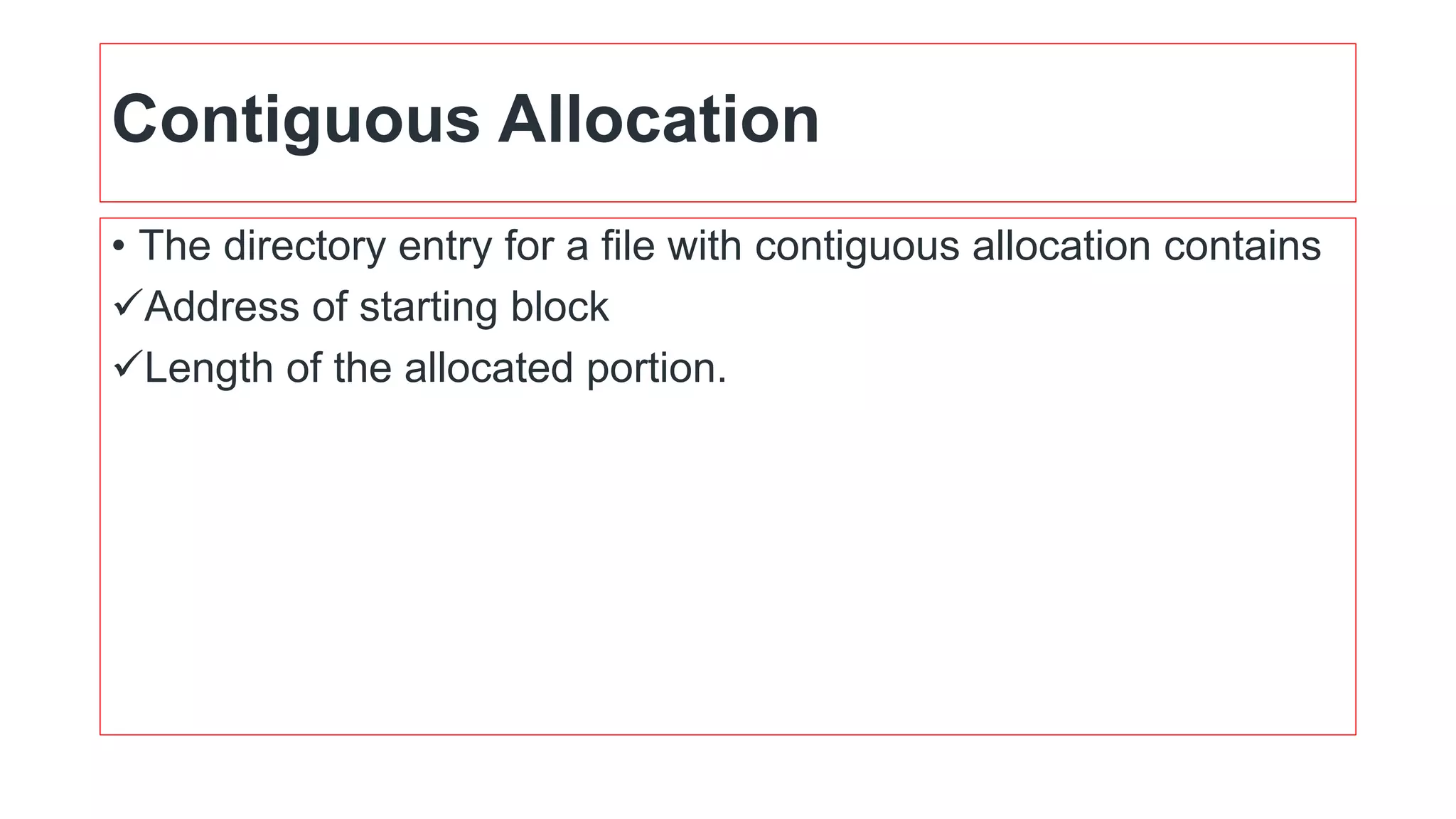File allocation methods (1) | PPTX