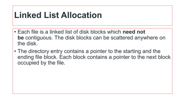 File allocation methods (1) | PPTX