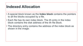 File allocation methods (1) | PPTX
